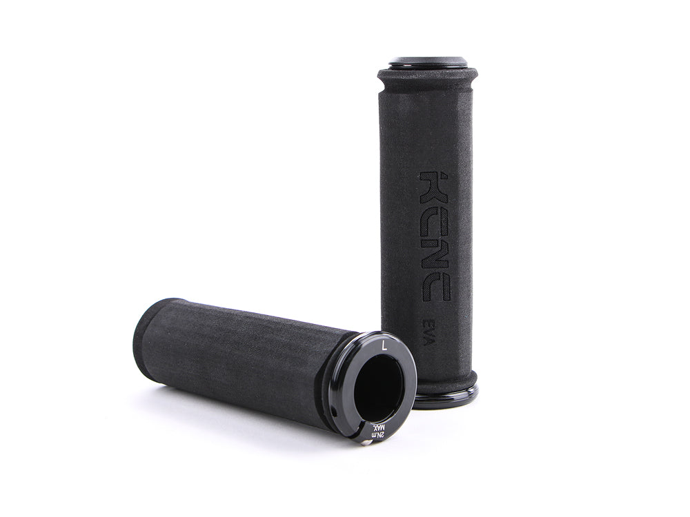 OnTrack Cycling | KCNC - Ultralight Lock-on grips EVA (Black/Black) – On Track Cycling Ltd